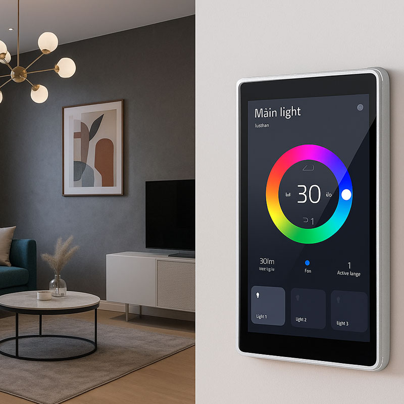 Wall-Mounted Smart Home Control Panel with Zigbee/Matter - Portworld