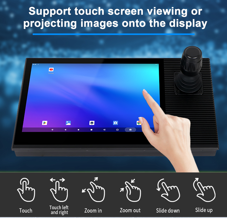 YC-PTZ10 PTZ Camera Touch Screen Controller with Joystick - Portworld ...