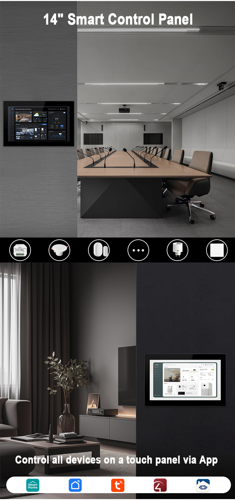 YC-SM14P 14 inch Smart Home Touch Control Panel - Portworld