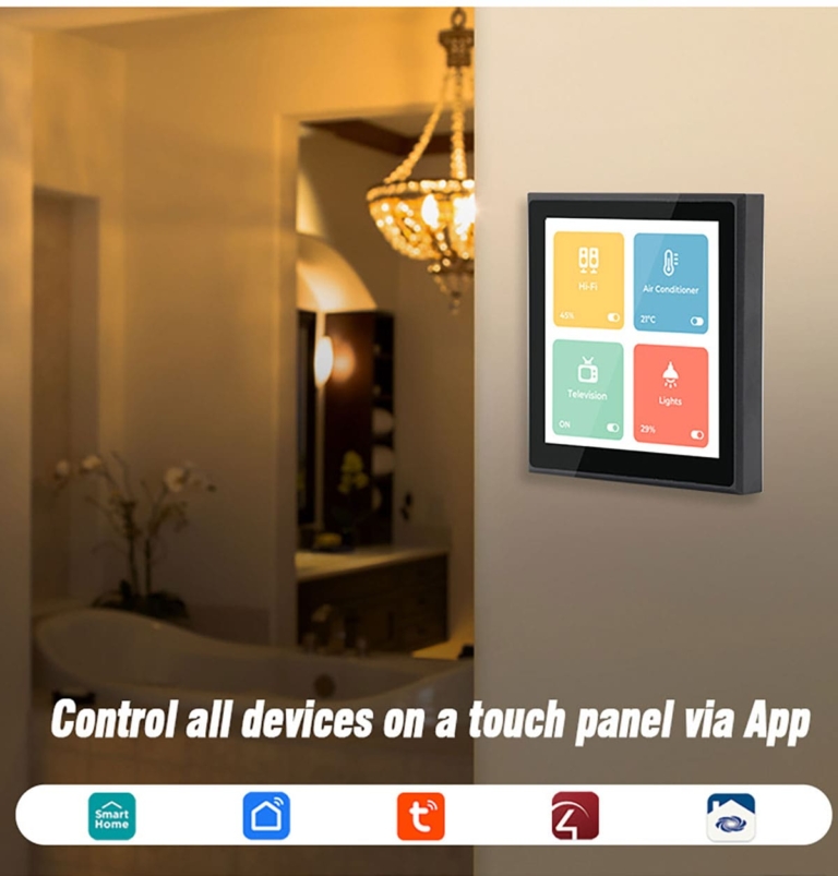 YC-L76(Black) 7.6'' Smart Touch Control Panel - Portworld