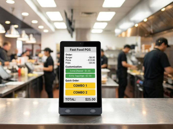 8-Inch Touch Screen POS Terminals: Portworld YC-83P - Portworld