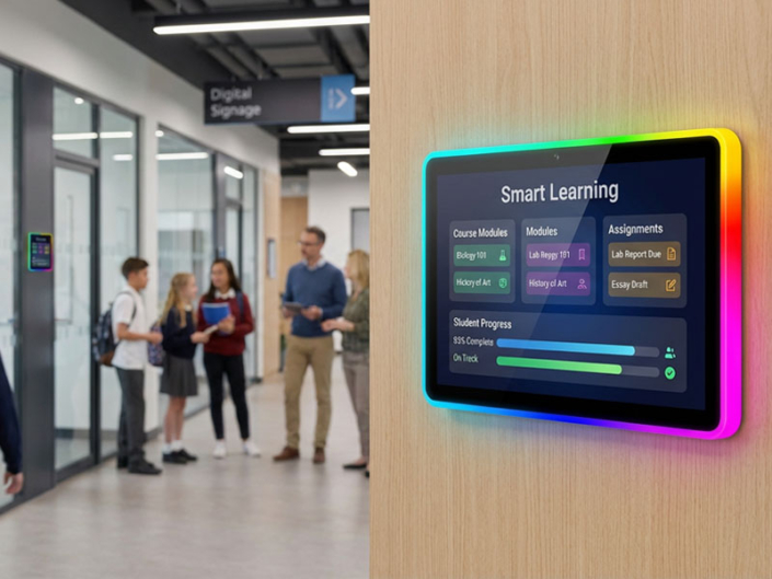 Smart office scheduling panel with integrated NFC/RFID reader - Portworld