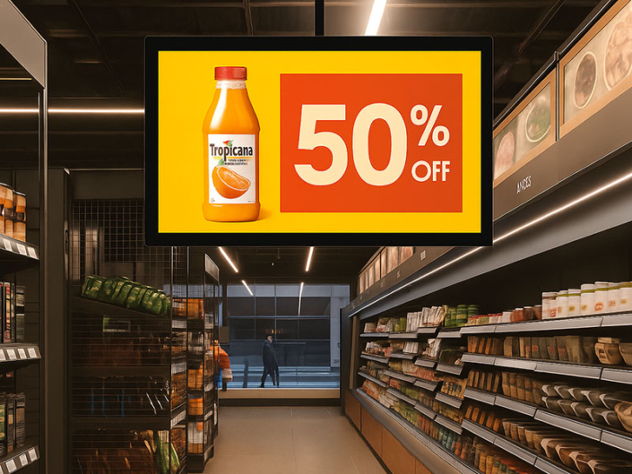 Portworld Double-Sided Hanging Digital Signage Display - Portworld
